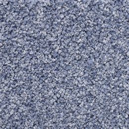 Vorwerk Teppichboden "Veloursteppich Passion 1055" Teppiche Gr. B/L: 400 cm x 550 cm, 7,6 mm, 1 St., blau Teppichboden