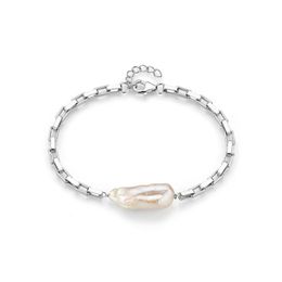 Perlenarmband Firetti "Schmuck Geschenk Armschmuck Armkette Perle" Armbänder Gr. Silber 925 (Sterlingsilber)-Perlen, bunt (silberfarben, weiß) Damen Perlenarmbänder