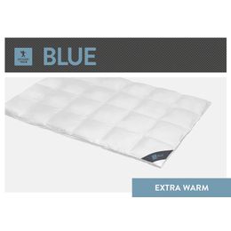 Daunenbettdecke Spessarttraum "Blue" Bettdecken Gr. B/L: 135 cm x 200 cm, e x trawarm, weiß Sommerbettdecke