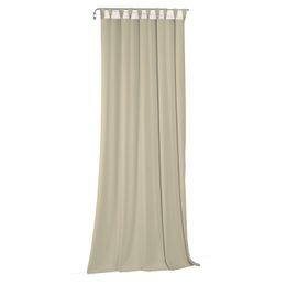 Vorhang WIRTH "Newbury" Gardinen Gr. 275 cm, Schlaufen, 130 cm, grau (taupe) Schlaufen