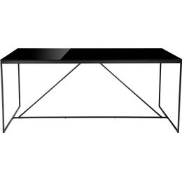 Esstisch Inosign "Esra" Tische Gr. B/H/T: 180 cm x 76 cm x 90 cm, schwarz (schwarz, schwarz, schwarz) Esstische rechteckig