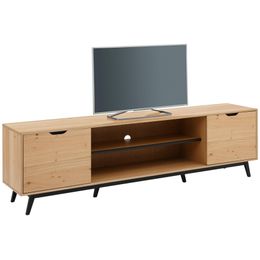 Lowboard Home Affaire "Flow" Sideboards Gr. B/H/T: 219,2 cm x 60 cm x 44 cm, beige (naturfarben) Lowboards