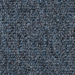 Bodenmeister Teppichboden "Schlingenteppich Riga" Teppiche Wohnzimmer, Schlafzimmer, Kinderzimmer, Breite 400500 cm Gr. B/L: 400 cm x 200 cm, 6 mm, 1 St., blau (blau grau) Teppichboden