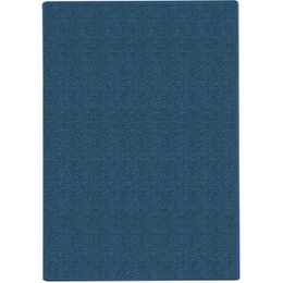 Teppich my home "Sisalteppich "Natur"" Teppiche Gr. B/L: 200 cm x 200 cm, 8 mm, 1 St., blau Esszimmerteppiche