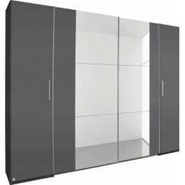 Schwebetürenschrank Rauch "Kronach" Schränke Gr. B/H/T: 269 cm x 210 cm x 59 cm, 4 St., grau (graumetallic) Schwebetürenschränke und Schiebetürenschränke