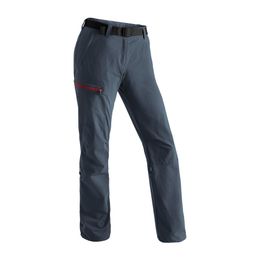 Funktionshose Maier Sports "Lulaka" Gr. 24, Kurzgrößen, grau (dunkelgrau) Damen Hosen Funktionshosen Wanderhose, atmungsaktive Outdoor-Hose mit Roll up Funktion