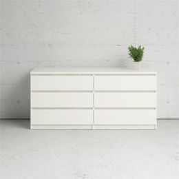 Kommode Home Affaire "Naia" Sideboards Gr. B/H/T: 153,8 cm x 70,1 cm x 50 cm, 6, weiß Kommode