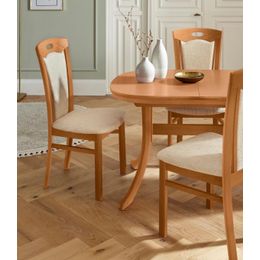 Stuhl Home Affaire "FERDI" Stühle beige (buche, beige) 4-Fuß-Stuhl Esszimmerstuhl Küchenstühle Stühle 2 Stück
