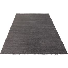 Teppich ELLE DECORATION "Loos" Teppiche Gr. B/L: 80 cm x 150 cm, 14 mm, 1 St., grau (anthrazit) Esszimmerteppiche