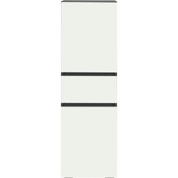 Midischrank Home Affaire "Wisla" Schränke Gr. B/H/T: 38 cm x 130 cm x 35 cm, 2 St., grau (anthrazit, weiß) Badmöbelserien