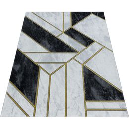 Teppich Ayyildiz Teppiche "NAXOS 3817" Teppiche Gr. B/L: 160 cm x 230 cm, 12 mm, 1 St., goldfarben Esszimmerteppiche