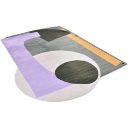 Teppich Tom Tailor HOME "Shapes - EIGHT" Teppiche Gr. B/L: 140 cm x 190 cm, 5 mm, 1 St., grün Esszimmerteppiche