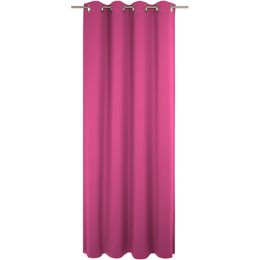 Vorhang WIRTH "Dim out" Gardinen Gr. 315 cm, Ösen, 142 cm, pink Ösen