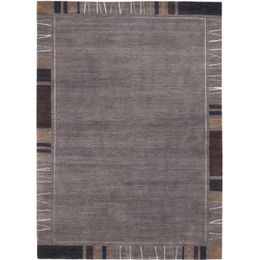 Orientteppich OCI DIE TEPPICHMARKE "Sensation Rekhi" Teppiche Gr. B/L: 170 cm x 240 cm, 6 mm, 1 St., grau (dunkelgrau) Nepal-Teppiche