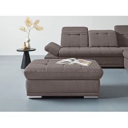 Hocker COTTA "Holiday" Gr. B/H/T: 112 cm x 46 cm x 72 cm, Lu x us-Microfaser, schwarz (charcoal) COTTA