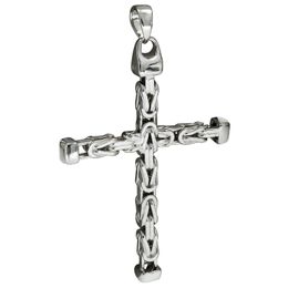 Ketten-Anhänger Firetti "Schmuck Geschenk Silber 925 Halsschmuck Anhänger Kreuz" Schmuckanhänger Gr. Silber 925 (Sterlingsilber), 16,1 g, silberfarben Herren Anhänger