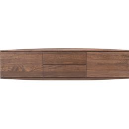 Lowboard WHITEOAK Sideboards Gr. B/H/T: 180 cm x 46 cm x 45 cm, braun (nussbaum natur geölt) Lowboards
