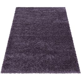 Hochflor-Teppich Ayyildiz Teppiche "SYDNEY 3000" Teppiche Gr. B/L: 240 cm x 340 cm, 50 mm, 1 St., lila (violett) Esszimmerteppiche Wohnzimmer