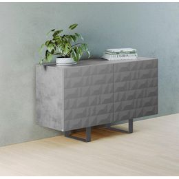 Sideboard DIVENTA Sideboards Gr. B/H/T: 110 cm x 67 cm x 45 cm, grau (beton grau) Sideboards