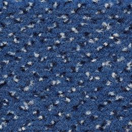 Vorwerk Teppichboden "Veloursteppich Passion 1006 (Riva)" Teppiche Gr. B/L: 400 cm x 500 cm, 6,7 mm, 1 St., blau (dunkel, blau) Teppichboden