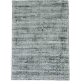 Teppich CarpetFine "Ava Viskoseteppich" Teppiche Gr. B/L: 140 cm x 200 cm, 13 mm, 1 St., grün (mint) Esszimmerteppiche Seidenoptik, leichter Glanz, auch als Läufer erhältlich