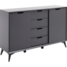 Highboard MCA furniture "Netanja" Sideboards Gr. B/H/T: 137 cm x 92 cm x 40 cm, grau (grau matt) Highboards