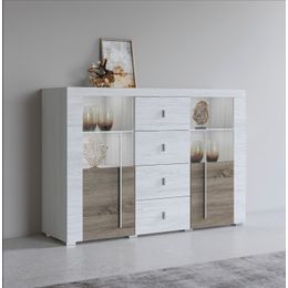 Sideboard Helvetia "Roger" Sideboards beige (andersen pinie, sonoma trüffel, silber) Sideboards