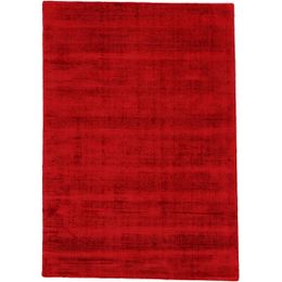 Teppich CarpetFine "Ava Viskoseteppich" Teppiche Gr. B/L: 200 cm x 290 cm, 13 mm, 1 St., rot Esszimmerteppiche