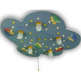 Deckenleuchte Niermann "Wolke Bärchen" Lampen Gr. 5 flammig, Höhe: 7 cm, bunt Kinder Kinderlampe Kinderzimmerleuchten