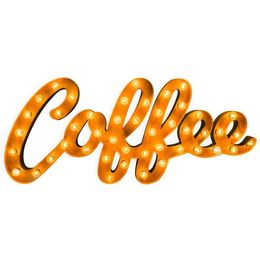 LED Dekolicht MARQUEE LIGHTS "Coffee" Lampen Gr. 46 flammig, Höhe: 61 cm, braun Dekoleuchten