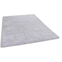 Hochflor-Teppich Tom Tailor HOME "Shaggy Teppich Cozy" Teppiche Gr. B/L: 160 cm x 230 cm, 25 mm, 1 St., grau Esszimmerteppiche
