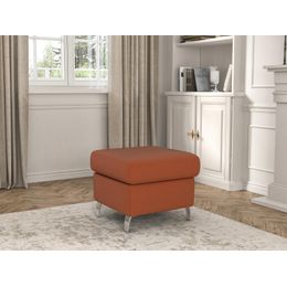 Sit & More Stauraumhocker SIT&MORE "Visby" Hocker Gr. B/H: 58 cm x 48 cm, Soft clean, mit Stauraum, orange (terra) Hocker mit Stauraum