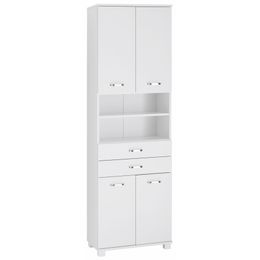 Hochschrank Schildmeyer "Colli" Schränke Gr. B/H/T: 60 cm x 194 cm x 32,5 cm, 4 St., weiß (perl matt, perl matt) Badmöbelserien