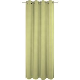 Vorhang WIRTH "Uni Collection light" Gardinen Gr. 285 cm, Ösen, 142 cm, grün Ösen nach Maß