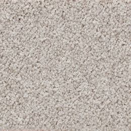 Vorwerk Teppichboden "Veloursteppich Passion 1055" Teppiche Gr. B/L: 400 cm x 550 cm, 7,6 mm, 1 St., grau (weiß, grau) Teppichboden