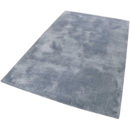 Hochflor-Teppich Esprit "Relaxx" Teppiche Gr. B/L: 160 cm x 230 cm, 25 mm, 1 St., blau (blau, grau) Esszimmerteppiche