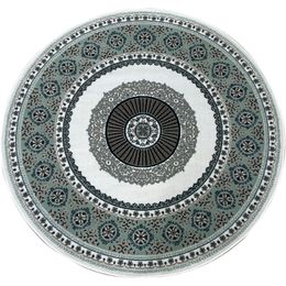 Teppich Home Affaire "Shari" Teppiche Gr. Ø 190 cm, 7 mm, 1 St., grün Orientalische Muster
