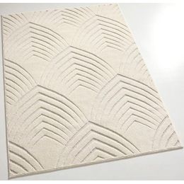 Teppich Home Affaire "Vilaine" Teppiche Gr. B/L: 200 cm x 290 cm, 7 mm, 1 St., beige (creme) Esszimmerteppiche