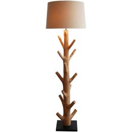 Stehlampe Salesfever "Tahlia" Lampen Gr. Ø 55,00 cm Höhe: 175,00 cm, schwarz-weiß (schwarz, natur, weiß) Standleuchten