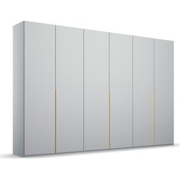 Drehtürenschrank Rauch "Skat Glamour" Schränke Gr. B/H/T: 301 cm x 223 cm x 63 cm, 6 St., grau (seidengrau) Drehtürenschränke