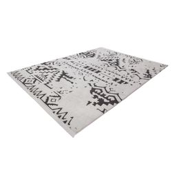 Teppich Kayoom "Agadir 110" Teppiche Gr. B/L: 200 cm x 290 cm, 23 mm, 1 St., schwarz-weiß (weiß, schwarz) Esszimmerteppiche