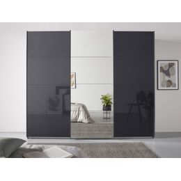 Schwebetürenschrank Rauch "Oteli" Schränke Gr. B/H/T: 271 cm x 229 cm x 62 cm, grau (graumetallic, hochglanz effektgrau) Schwebetürenschränke und Schiebetürenschränke Bestseller