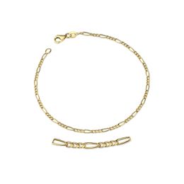 Goldarmband Firetti "Schmuck Geschenk Gold 333 Armkette Figarokette" Armbänder Gr. 19, Gelbgold 333, gelb (gelbgoldfarben) Damen Gliederarmband Gliederarmbänder