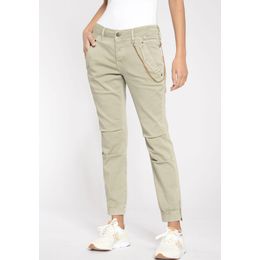 Cargohose Gang "94GERDA CARGO" Gr. 31 (40), N-Gr, grün (autumn green) Damen Hosen Stoffhosen