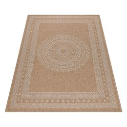 Outdoorteppich Ayyildiz Teppiche "DHAKA 8714" Teppiche Gr. B/L: 280 cm x 370 cm, 5 mm, 1 St., beige Esszimmerteppiche