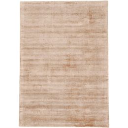 Teppich CarpetFine "Ava Viskoseteppich" Teppiche Gr. B/L: 160 cm x 230 cm, 13 mm, 1 St., beige Esszimmerteppiche