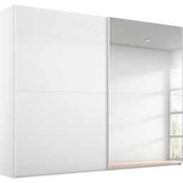 Schwebetürenschrank Rauch "Vitus" Schränke Gr. B/H/T: 251 cm x 236 cm x 68 cm, mit Spiegel, weiß (weiß, hochglanz weiß) Schwebetürenschränke und Schiebetürenschränke