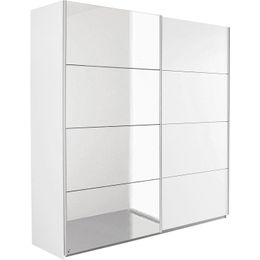 Schwebetürenschrank Rauch "Subito" Schränke Gr. B/H/T: 181 cm x 197 cm x 61 cm, 1 Spiegel- und 1 Dekortür, 2, weiß Schranksysteme und Schrankserien