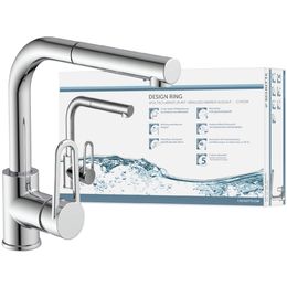 Schütte Spültischarmatur SCHÜTTE "Design" Armaturen grau (chromfarben) Küchenarmaturen