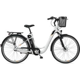 E-Bike Telefunken "Multitalent RC830" E-Bikes Gr. 48 cm, 28 Zoll (71,12 cm), weiß E-Bikes